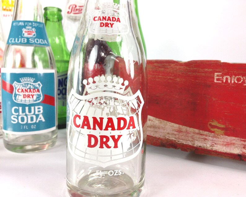 Vintage Bottle Of Canada Dry Soda Pop Etsy vintage-bottle-of-canada-dry-soda-pop-etsy