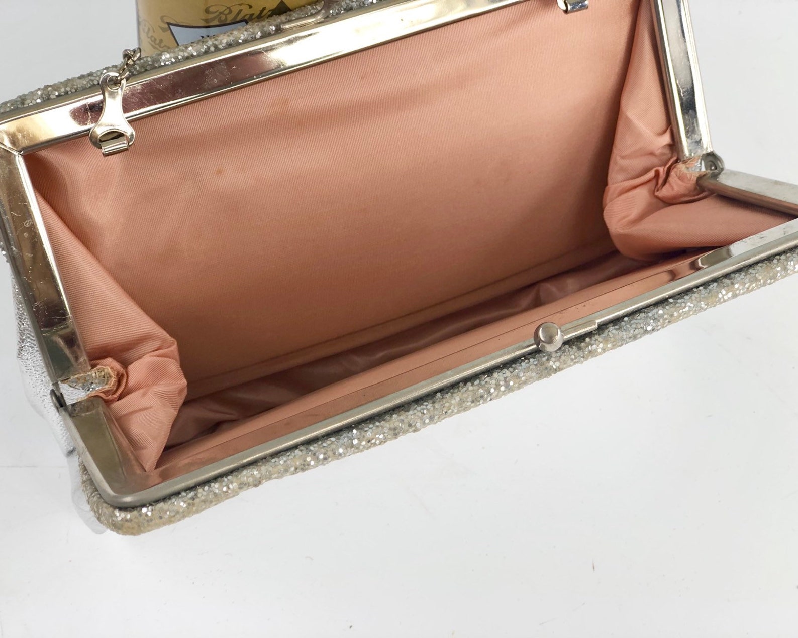 1950s Slinky Silver Clutch Purse 1960s Handbag Snap Closure | Etsy