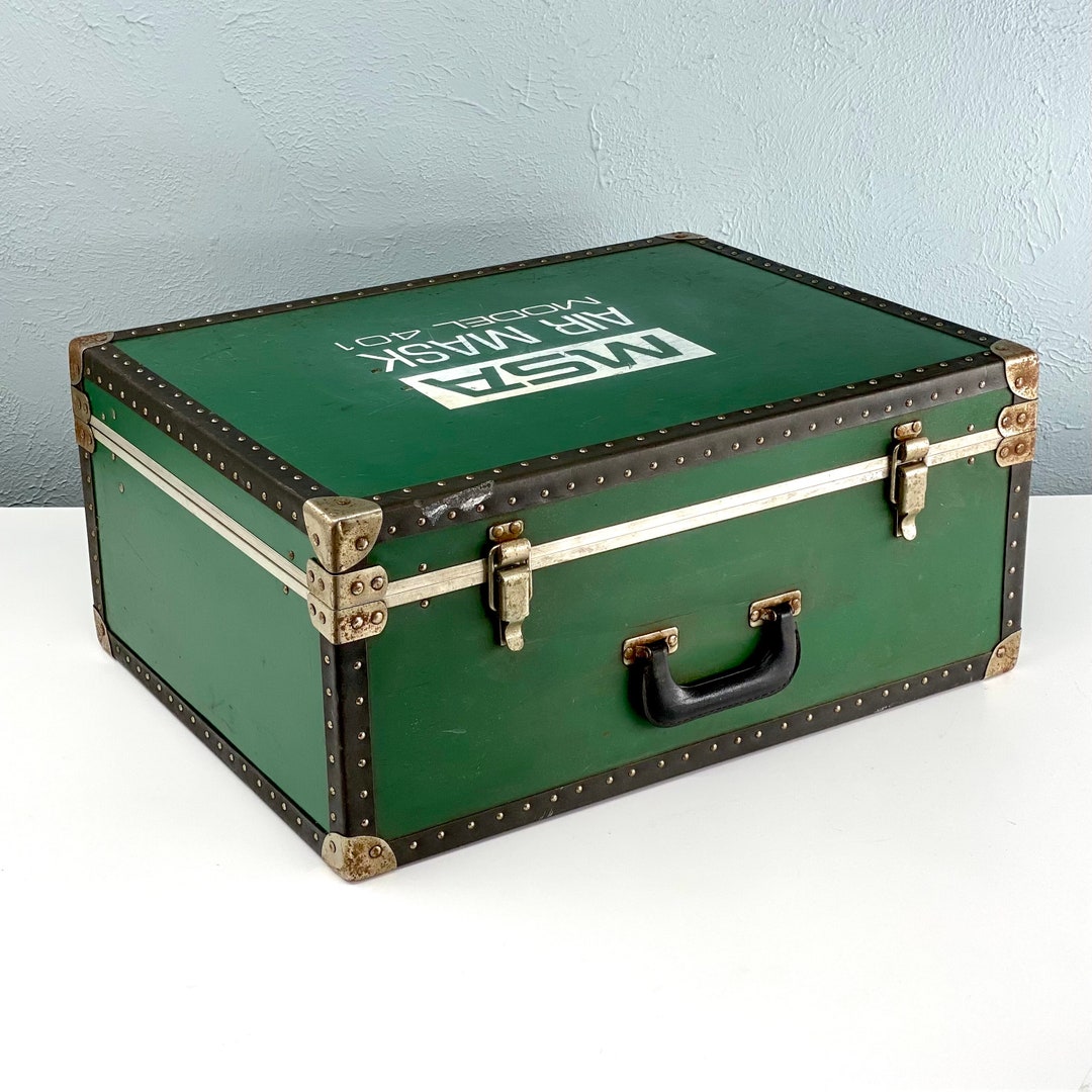Vintage Industrial Trunk, MSA Mine Safety Air Mask Case Only (see Item ...