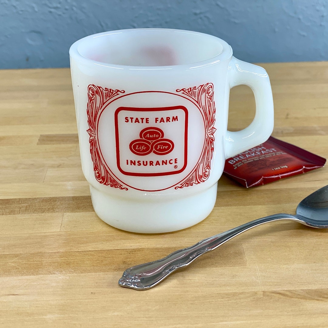 Vintage State Farm Insurance Mug, Advertising Collector, Anchor Hocking ...