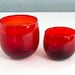 Mid Century Ruby Red Roly Poly Glasses, Mad Men Cocktail Drinking ...