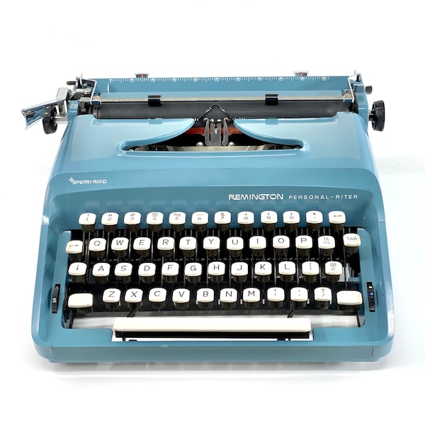 Blue Typewriter - Etsy