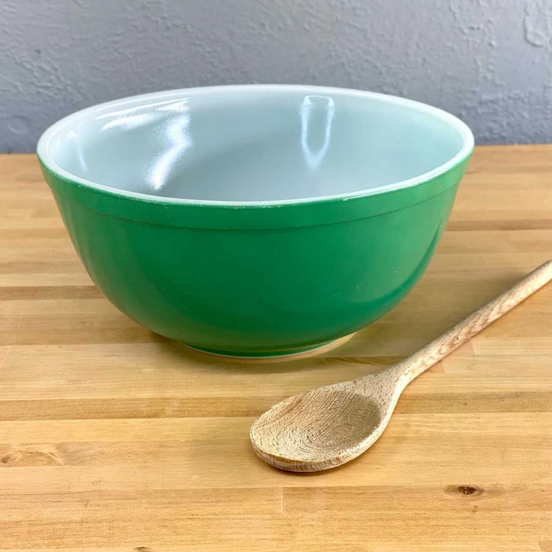 Green Pyrex Primary Color Mixing Bowl, Pyrex Nesting Bowl, Green Pyrex ...
