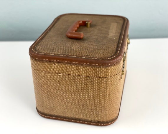 Vintage J C Higgins Tweed Train Case, Cosmetic Case, … - Gem