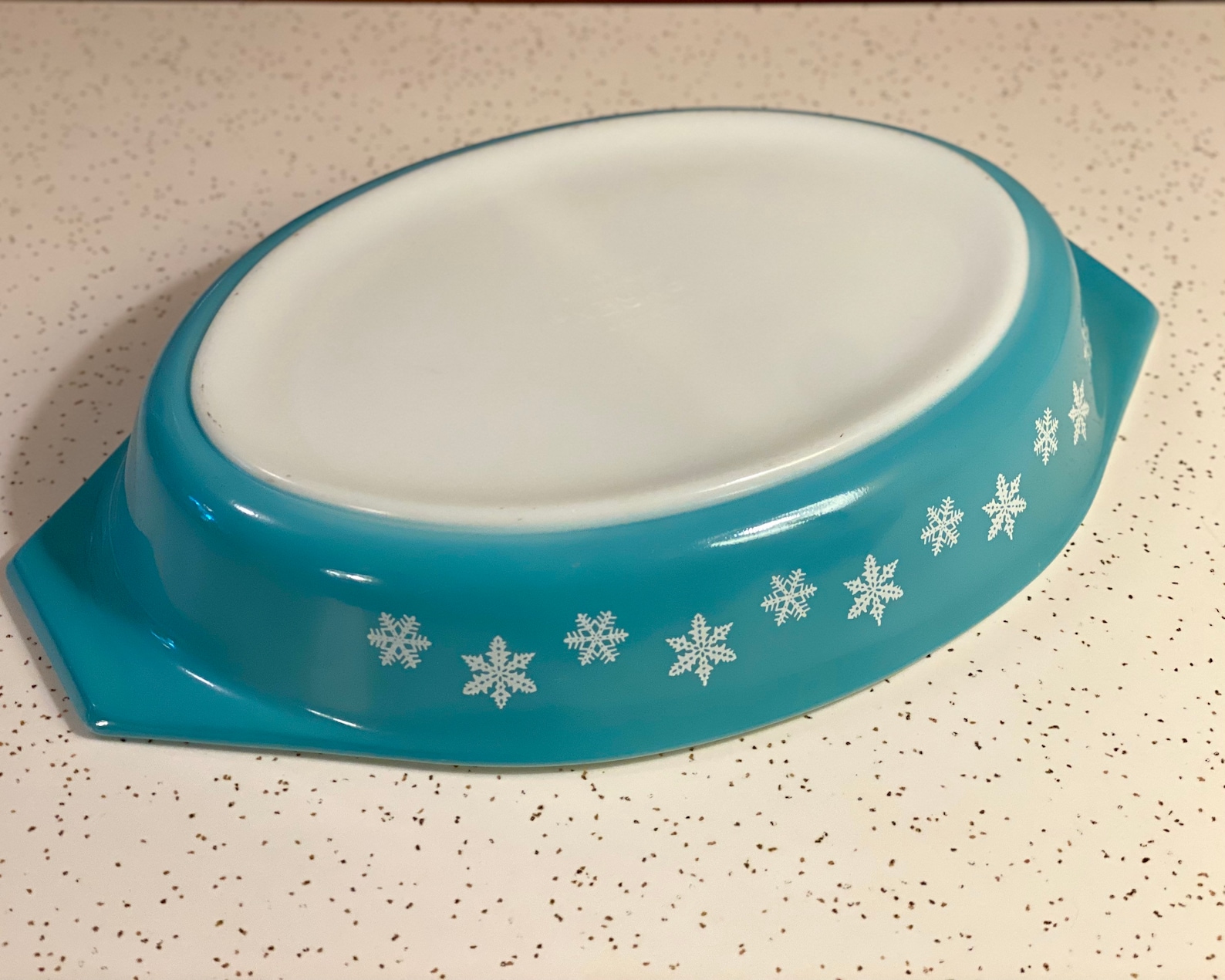 Turquoise Pyrex Snowflake Divided Casserole Dish 1 1/2 Quart - Etsy