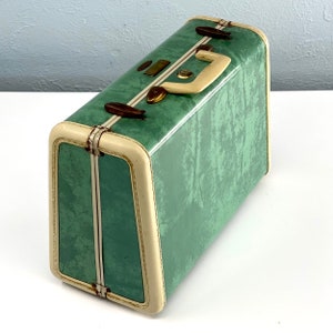 Small Vintage Green Marble Samsonite Suitcase - Etsy