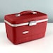 Vintage Forecast Red Train Case With Mirror, Very Good Condition (see ...