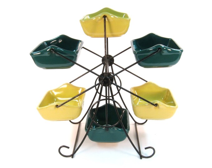 Vintage Snack Chip and Dip Ferris Wheel / Rare 1950s With Green and ...