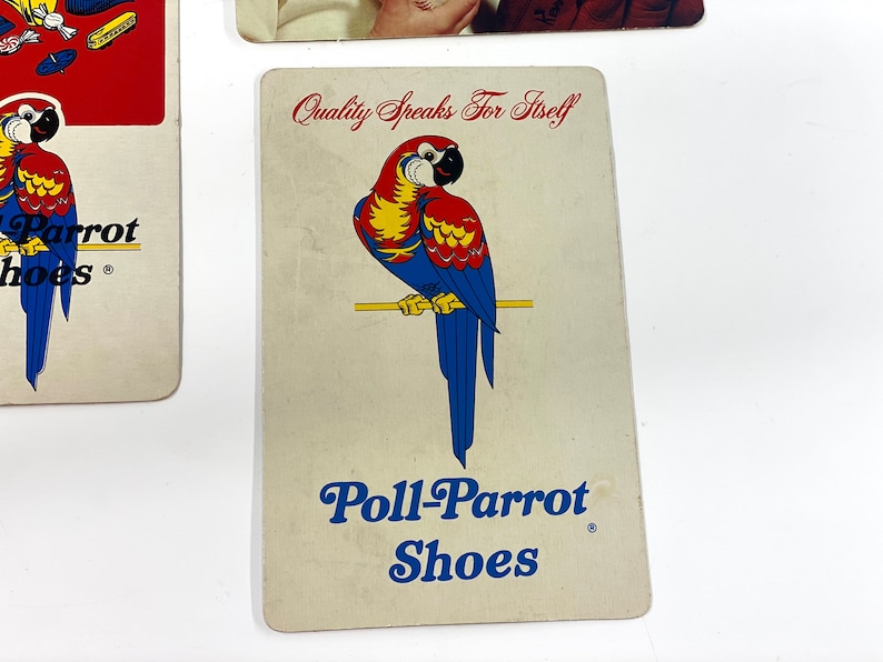Vintage Poll Parrot Shoes Signage, 1970s Ephemeral Vintage Ad Cardboard ...