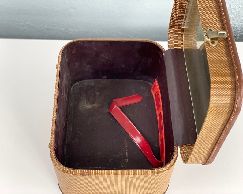 Vintage J C Higgins Tweed Train Case Cosmetic Case Small - Etsy