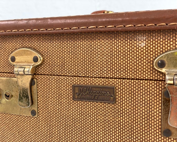 Vintage J C Higgins Tweed Train Case, Cosmetic Case, … - Gem