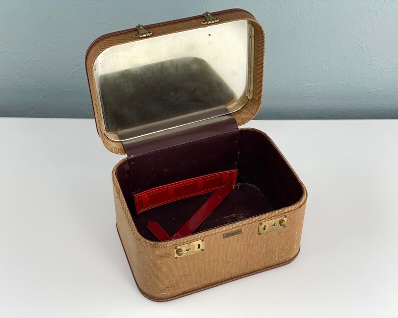 Vintage J C Higgins Tweed Train Case Cosmetic Case Small - Etsy