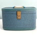 Vintage Blue Train Case by Travel Smart, Cosmetic Case, Vintage Luggage ...