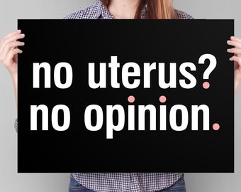 Womens Rights Poster PRINTABLE Protest Sign Feminist | Etsy