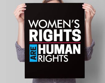 Womens Rights Poster PRINTABLE Protest Sign Feminist | Etsy