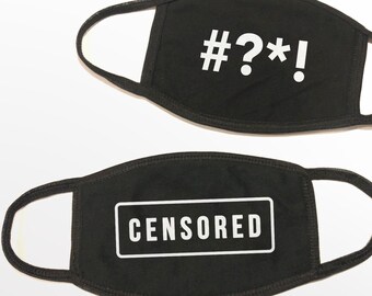 Funny face mask | Etsy