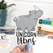 Cute Unicorn Sticker Pack WATERPROOF Sticker Set for Water - Etsy