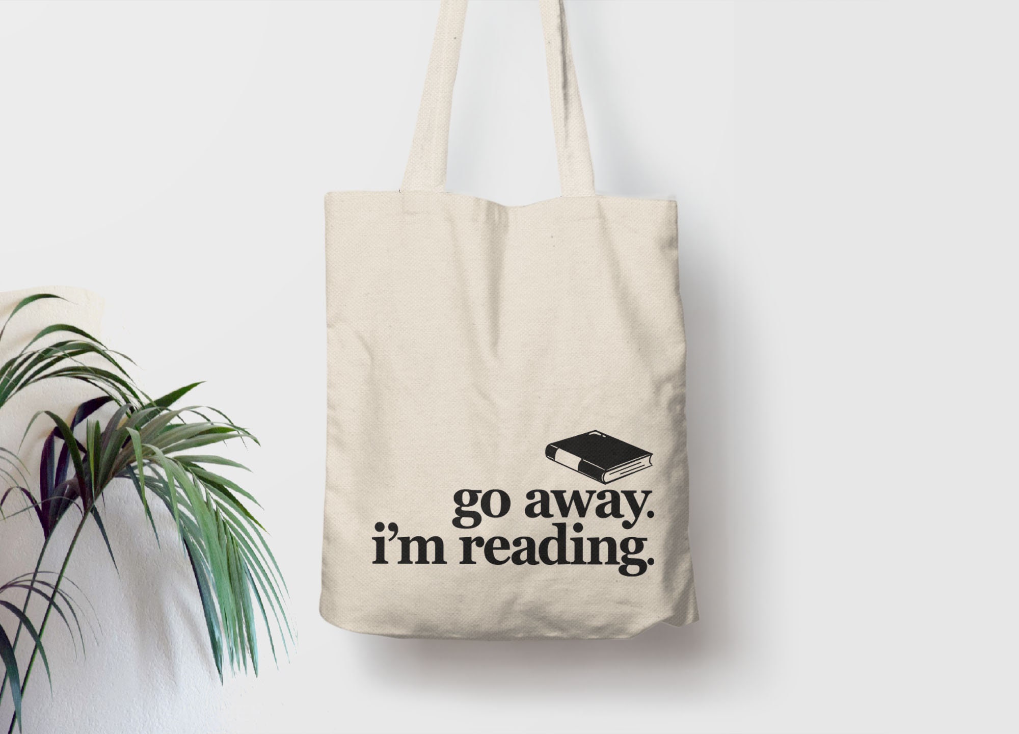 Go Away I'm Reading Tote Bag for Book Lovers, Tote With Saying, Nerdy ...