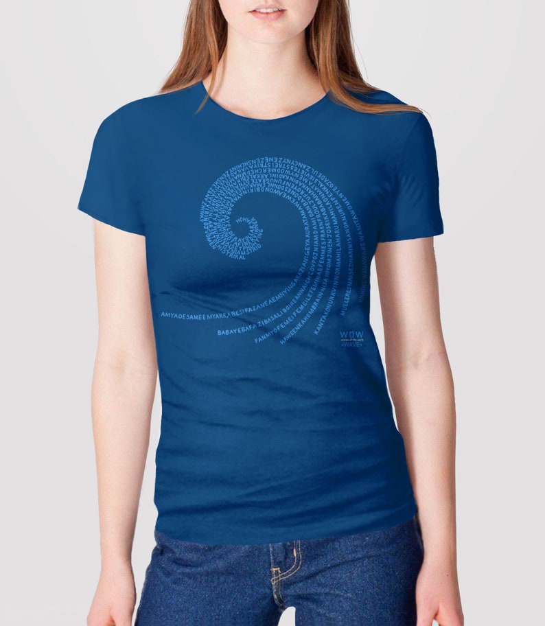 Blue Wave Shirt for Women Graphic Tee Shirt for Feminist | Etsy