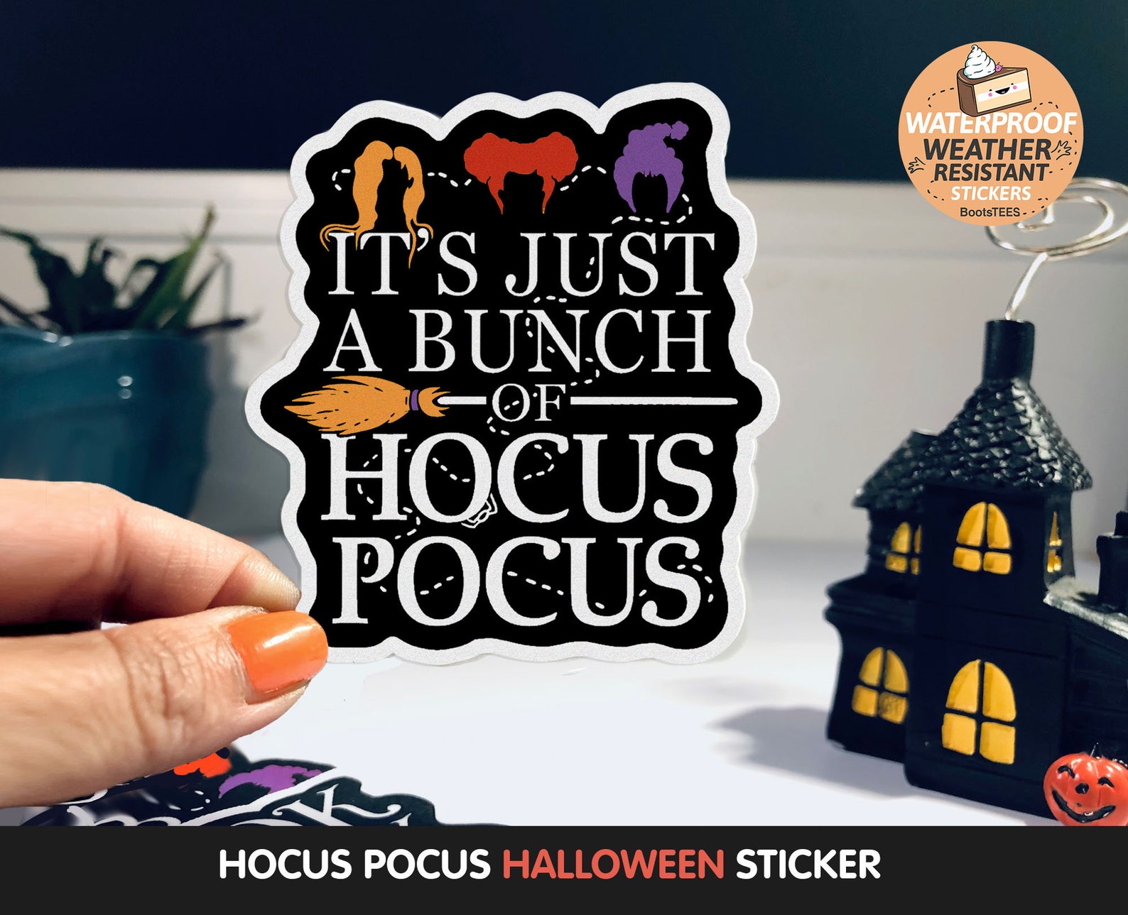 Hocus Pocus Stickers for Halloween Stickers for Hydroflask - Etsy