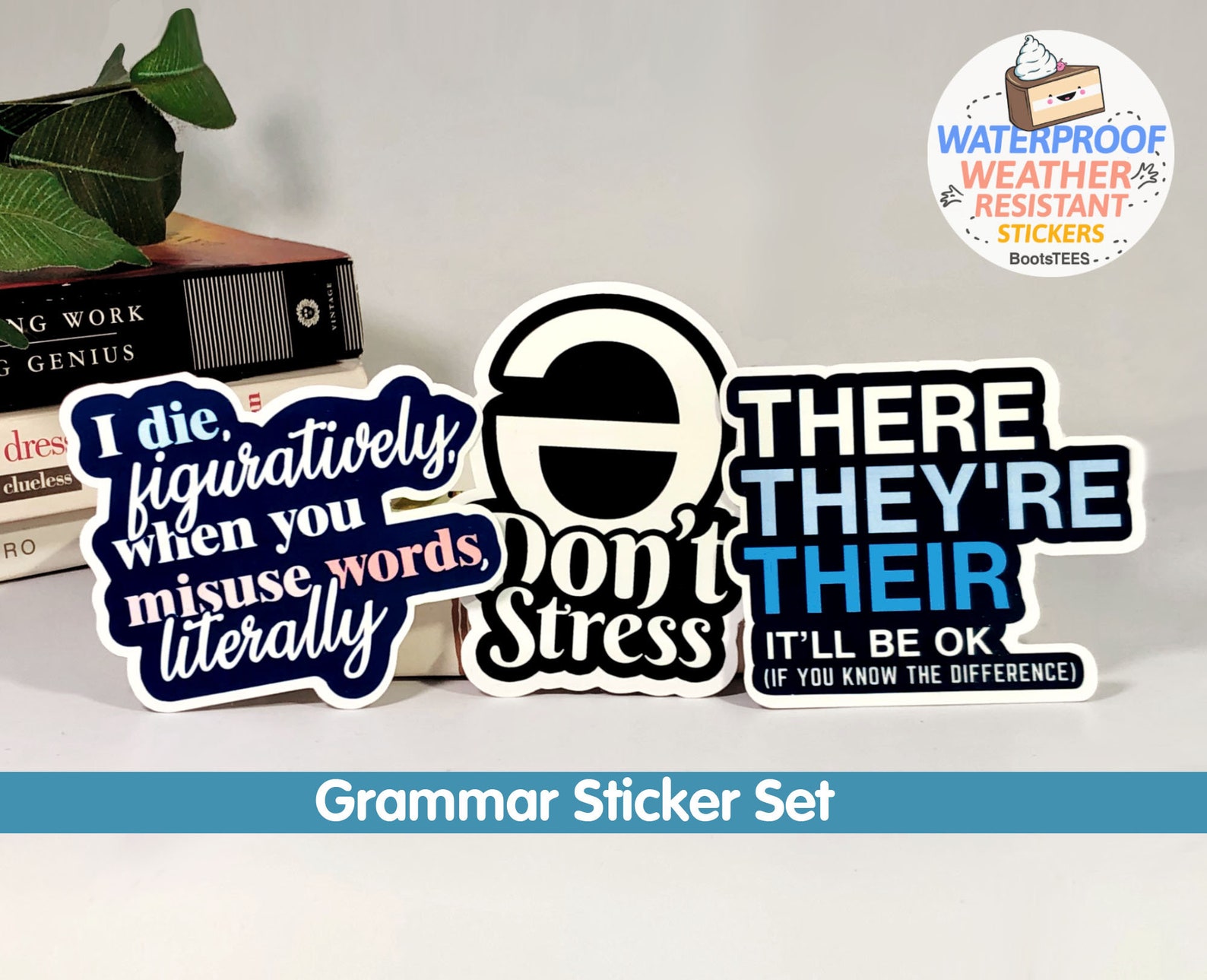 Grammar Sticker Pack English Teacher Stickers for Water | Etsy