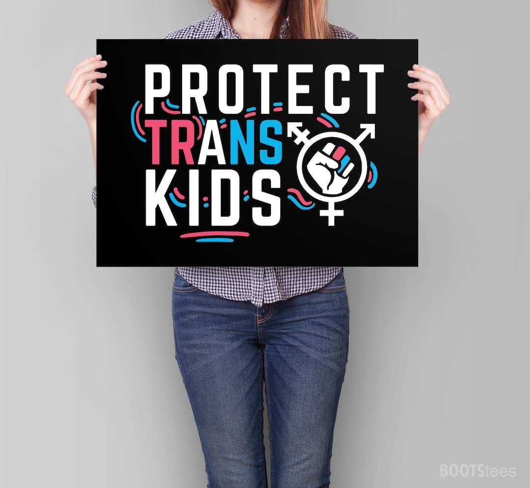 Protect Trans Kids Poster, PRINTABLE Trans Ally Poster, Lgbtq ...