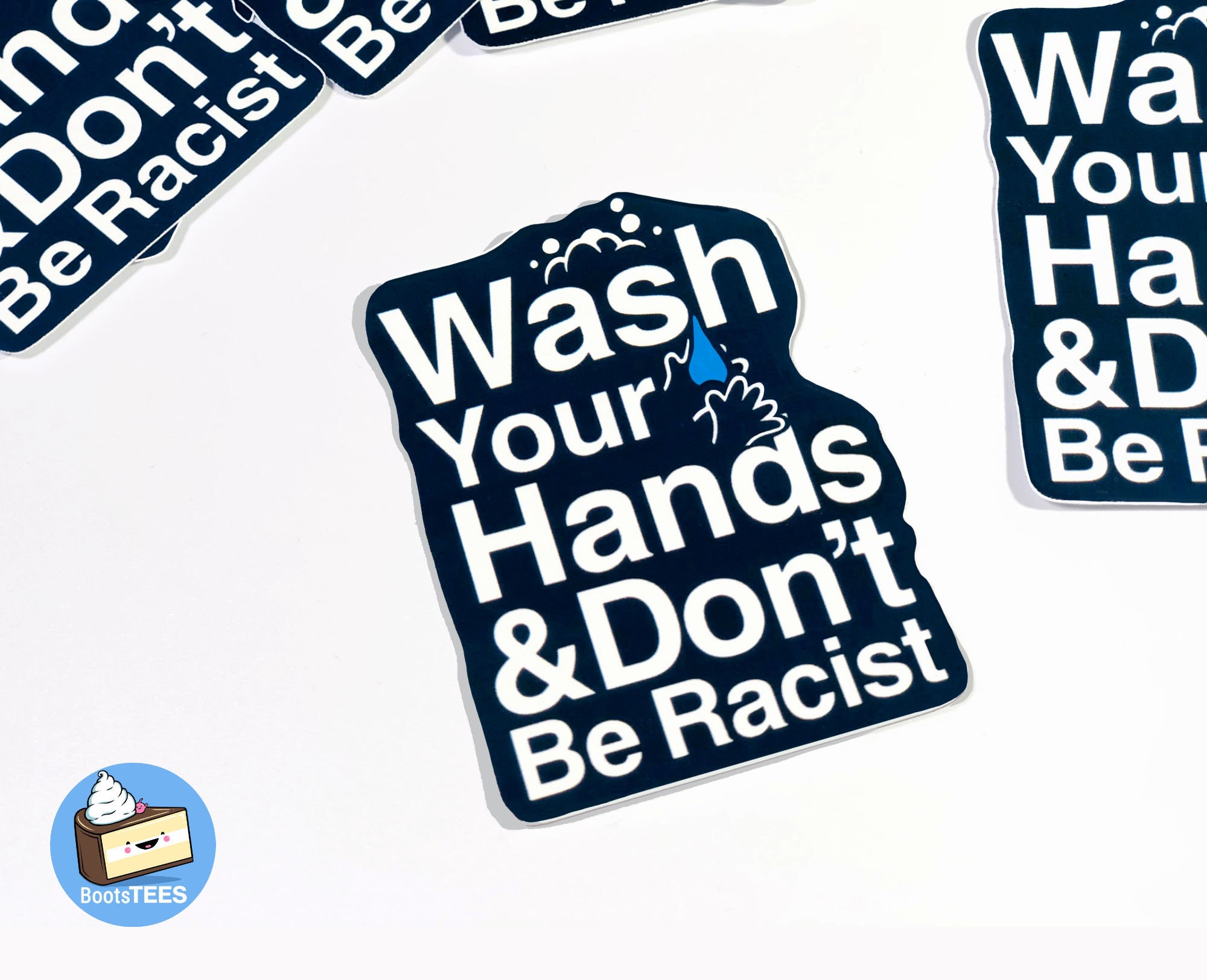 Wash Your Hands Sticker Anti Racism Sticker for Water Bottle - Etsy