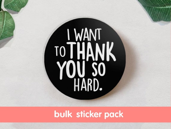 Funny Thank You Stickers for Small Business Stickers for | Etsy