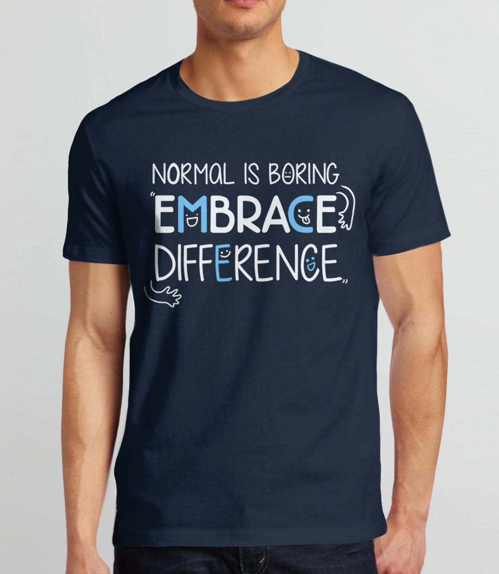 Cute Autism Shirt | Women Embrace Difference T Shirt, Autism Teacher ...