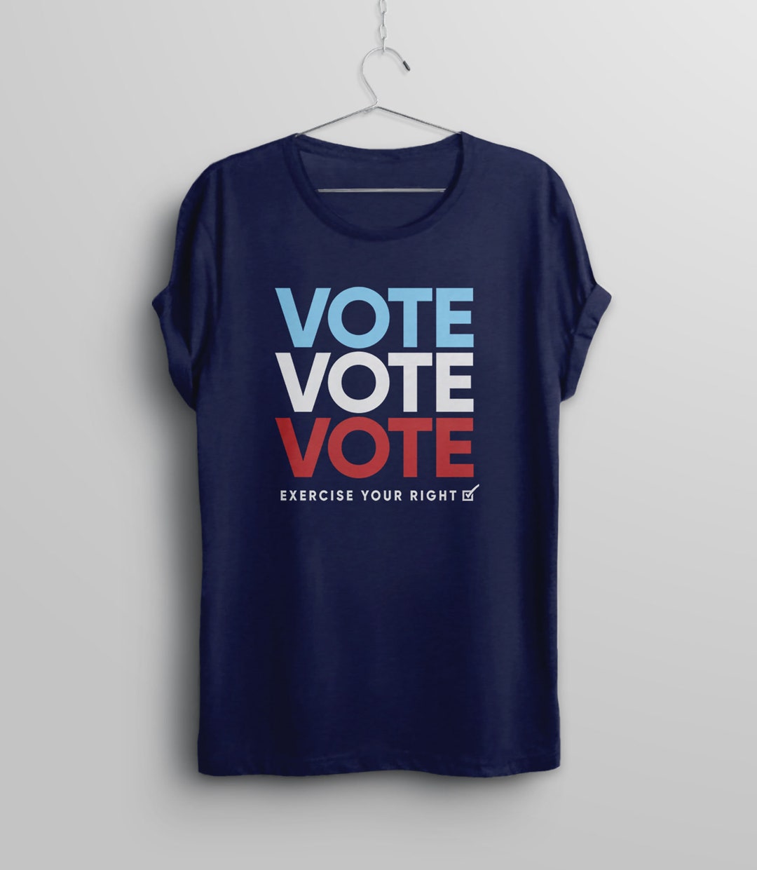 Vote Shirt for Women or Men, Voting T-shirt, Political Tee, Red White ...