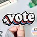Vote Sticker Pack, 2024 Voting Sticker Set, WATERPROOF Vinyl Decals ...