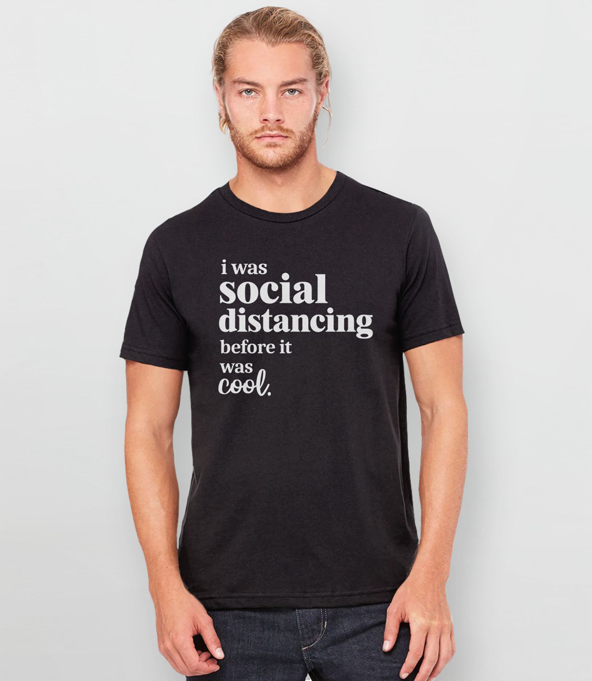 Social Distance Shirt for Women or Men, Funny Social Distancing Tee ...