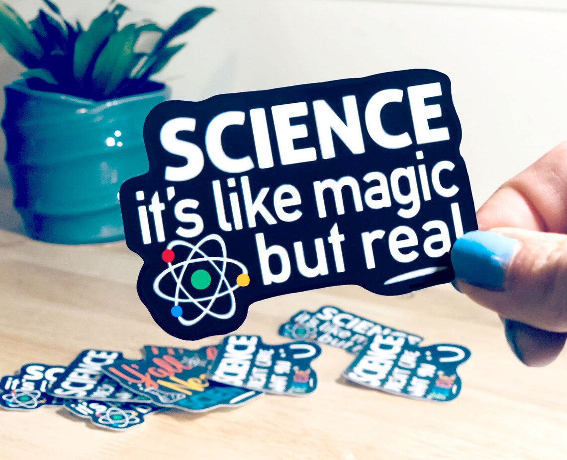 Cute Science Stickers for Laptop or Water Bottle Sticker - Etsy