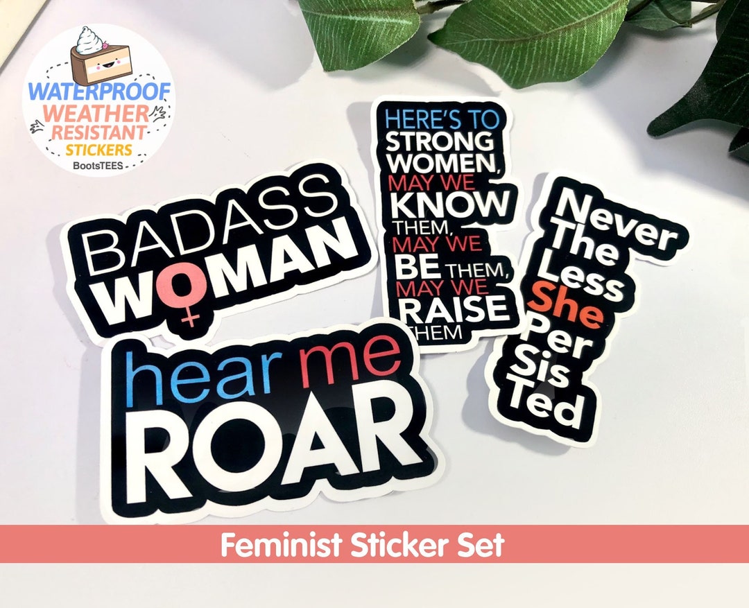 Feminist Sticker Pack for Women, Stickers for Water Bottle, WATERPROOF ...