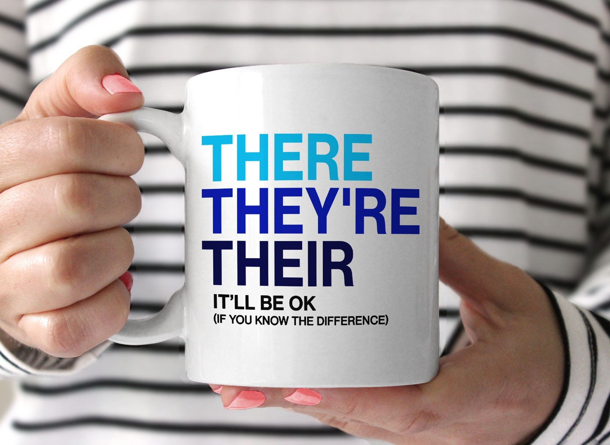 There They're Their Mug Grammar Mug Gift for English - Etsy