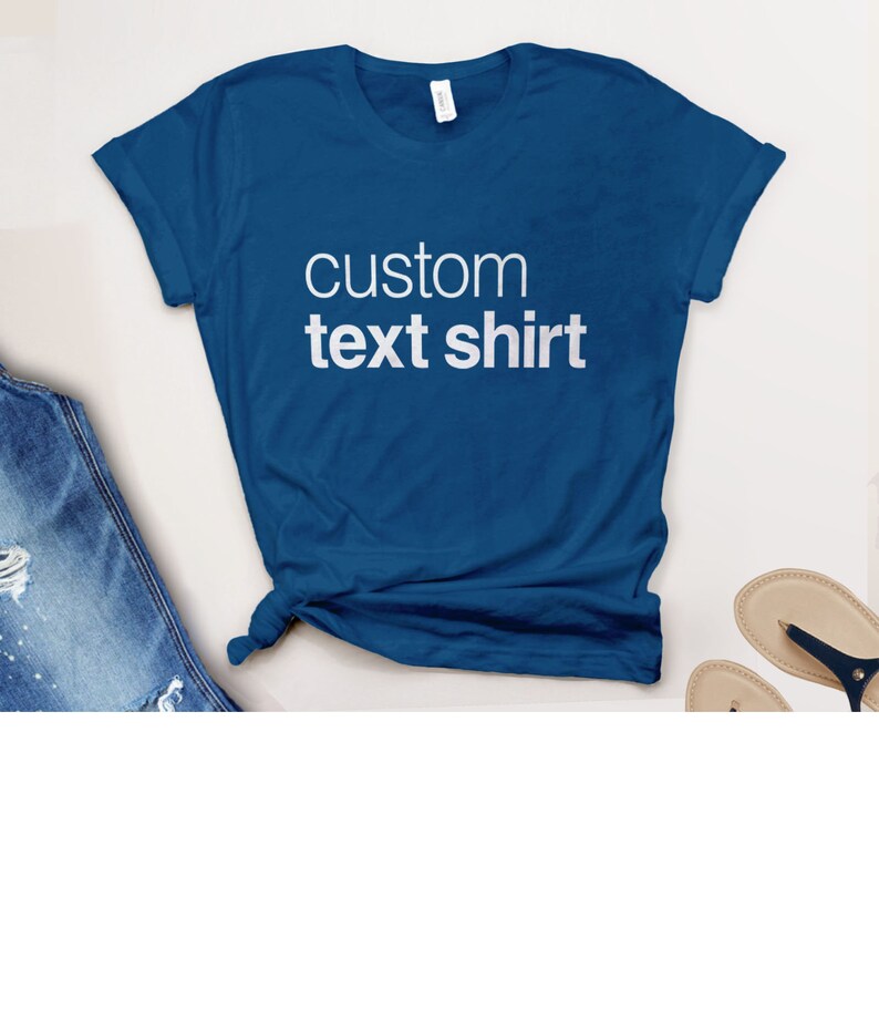 Custom Shirt with Personalized Saying Tshirt for Women Men | Etsy