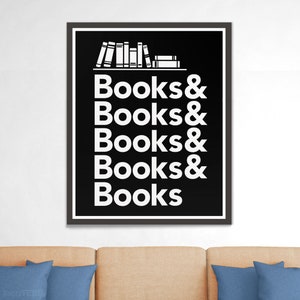 Classroom Artwork, PRINTABLE Book Poster, Reading Art Print, English ...