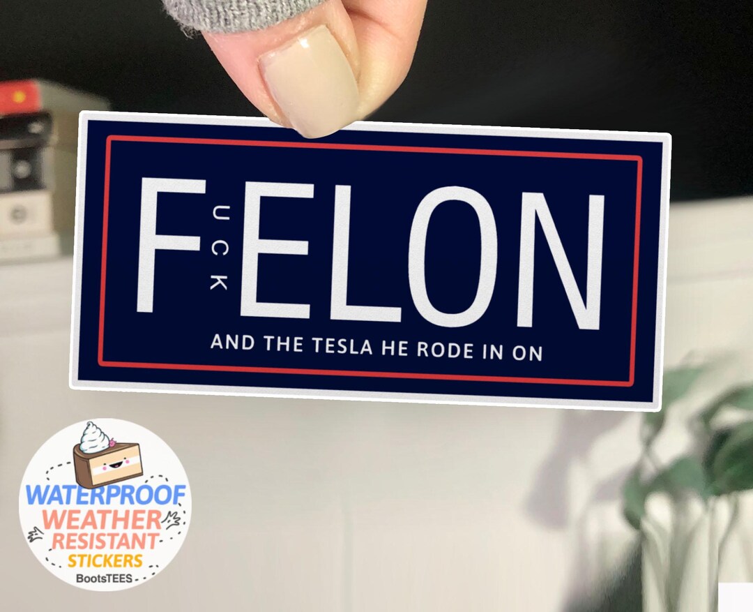 Anti Elon Waterproof Vinyl Sticker: Political Humor Decal - Etsy