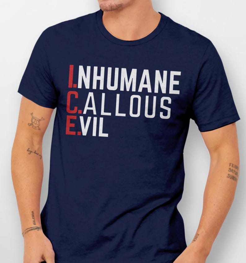 Anti ICE Acronym Shirt: Immigrant Rights Protest Graphic Tee - Etsy