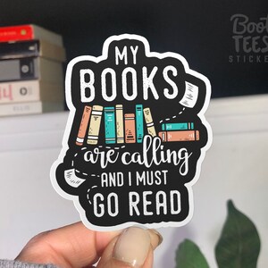 Book Sticker for Water Bottle Laptop, Sticker for Readers, Reading ...