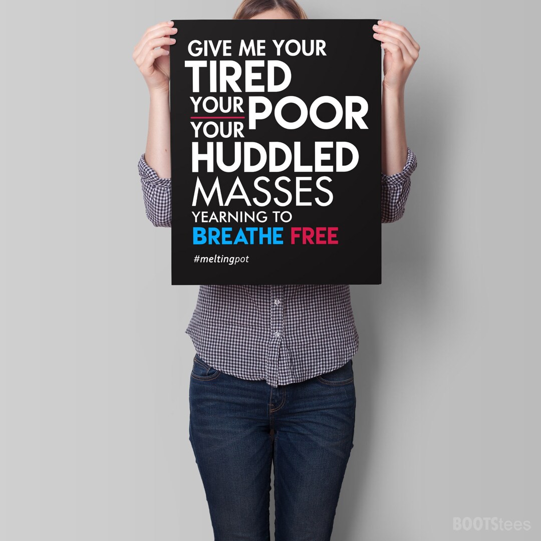 Pro Immigrant Sign PRINTABLE | Protest Sign, Immigration Ban Protest ...