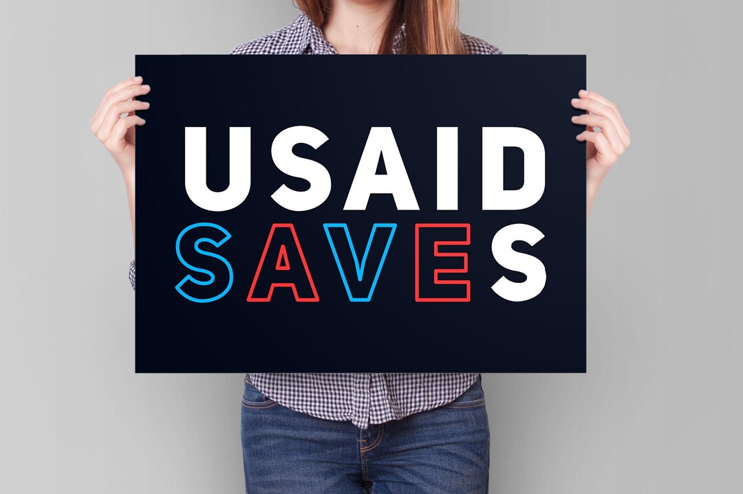 USAID Saves Protest Sign: Political March Poster (digital Download) - Etsy