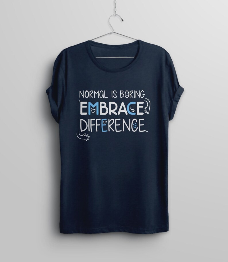 Cute Autism Shirt | Women Embrace Difference T Shirt, Autism Teacher ...