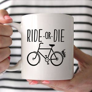 Funny Cycling Gift for Bike Lover Mug, Funny Bike Mug, Bicycle Coffee ...