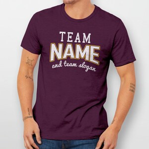 Custom Team Shirts | Personalized Tshirts With Customized Text ...