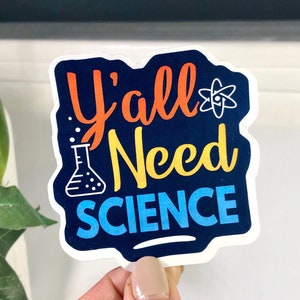 Cute Science Stickers for Laptop or Water Bottle, Sticker Pack, Graphic ...