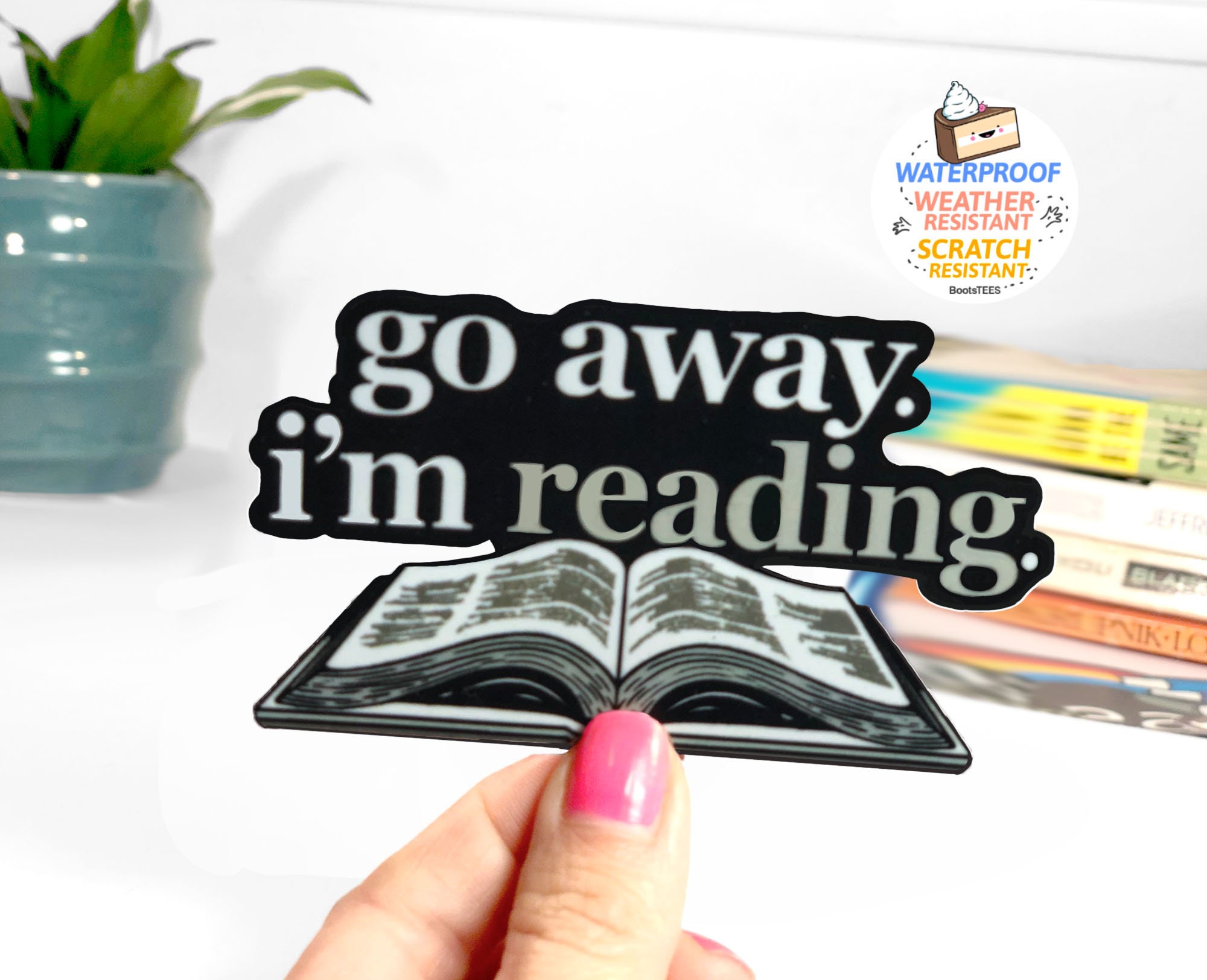 Treat Your Shelf Bookish Sticker for Readers Funny Nerdy Sticker for ...