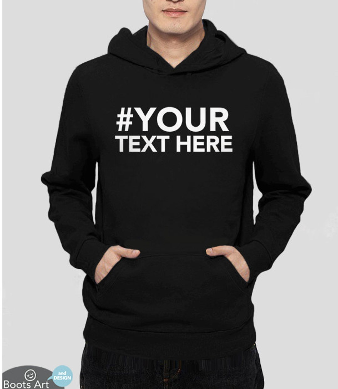 Personalized Sweatshirt With Custom Text, Hoodie, Personalized Hoodie ...