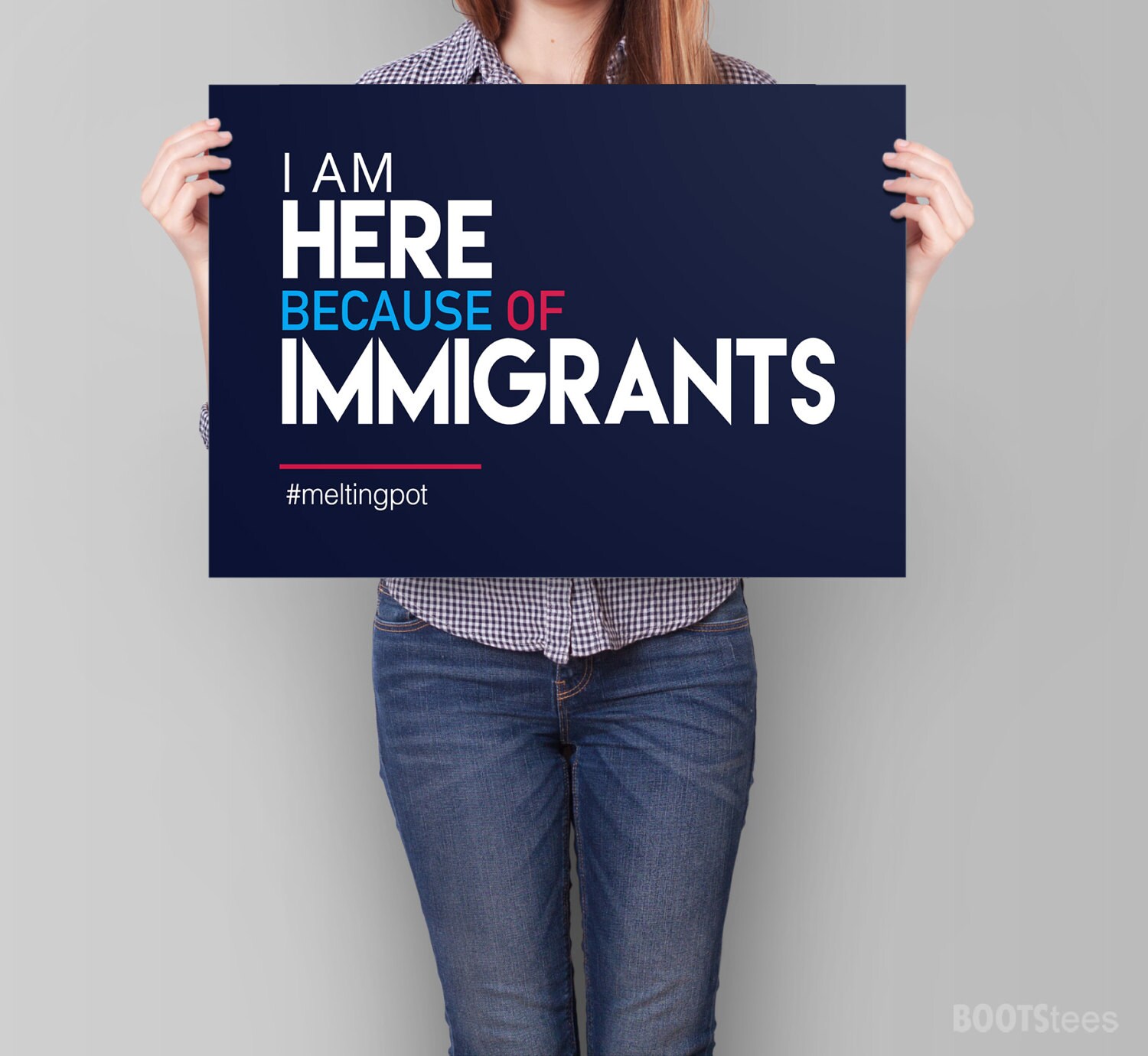 Immigration Sign PRINTABLE immigrant strike sign | Etsy