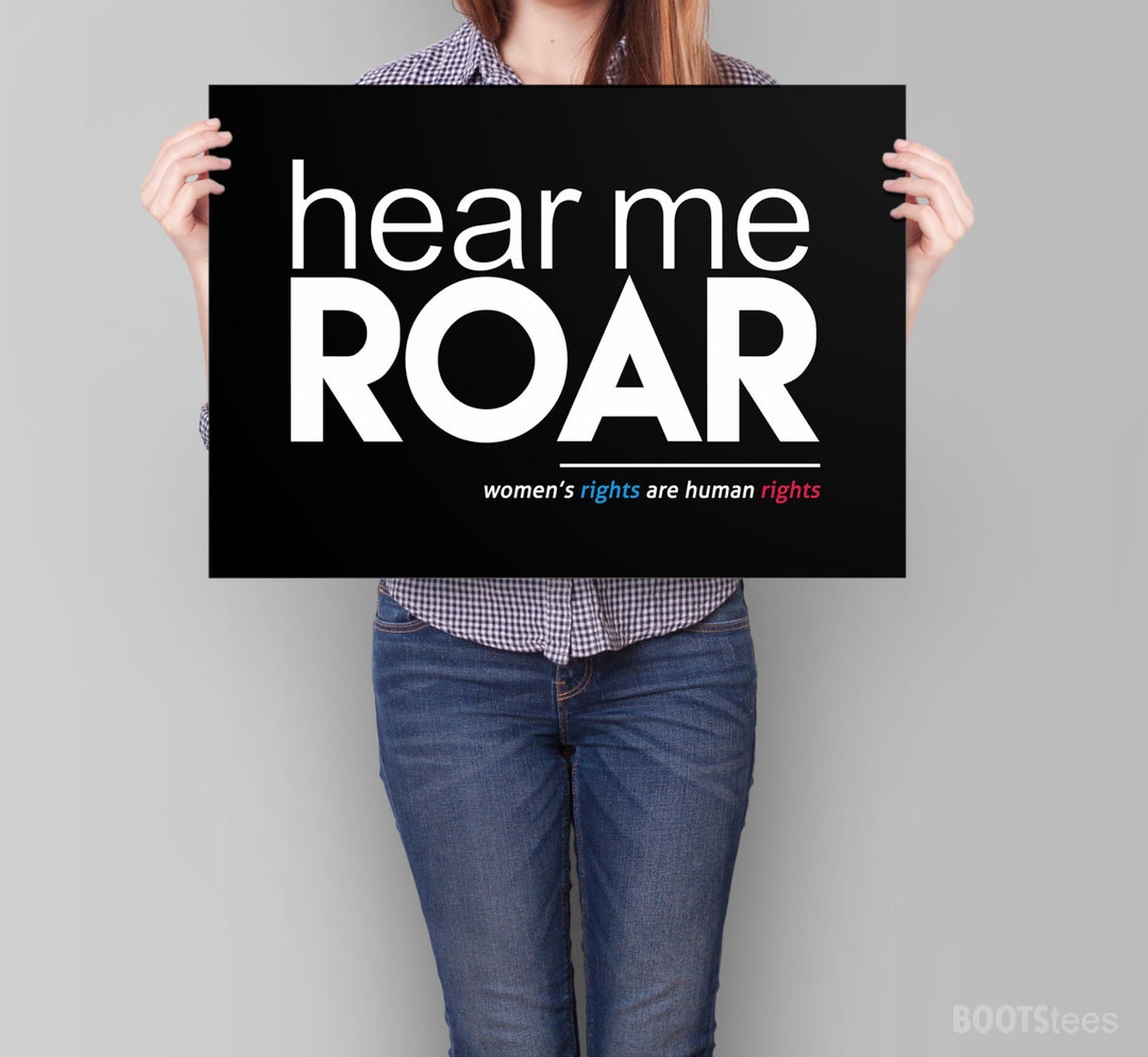 Feminist Poster PRINTABLE, Womens March Poster, Rally Sign, Anti Trump ...